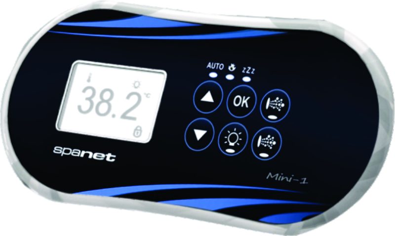 SV Mini 2 (15A/25A) Control, Touchpad & (1.5/ 2.0/ 3.0kW) Heater Package - SpaNET