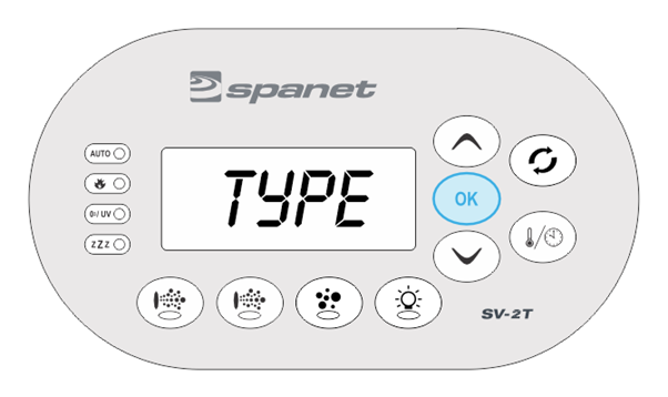 TYPE setting - SpaNET